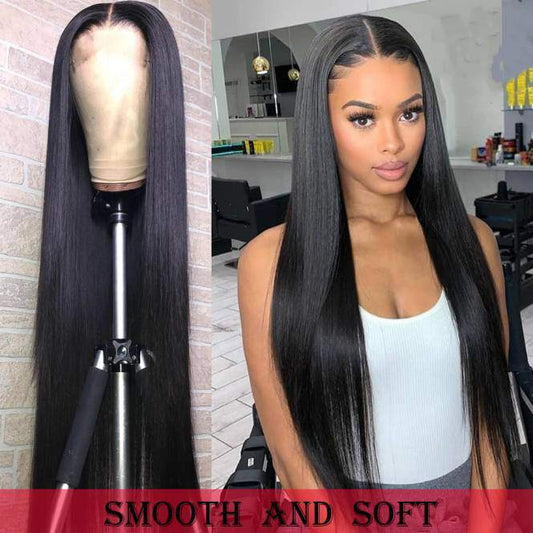 Pre-plucked Straight Full Lace Frontal Wig 13X4 – mybombhair